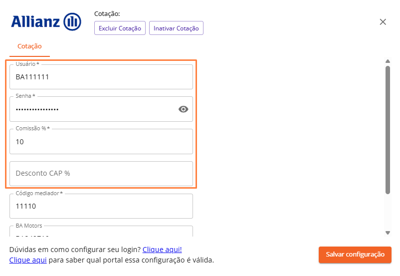 Multify - Como realizar a configuração do login Allianz?