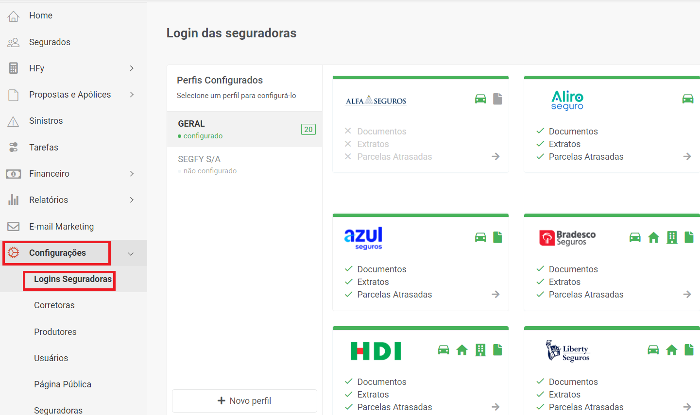 Logins Seguradoras - Como configurar o login da Mapfre